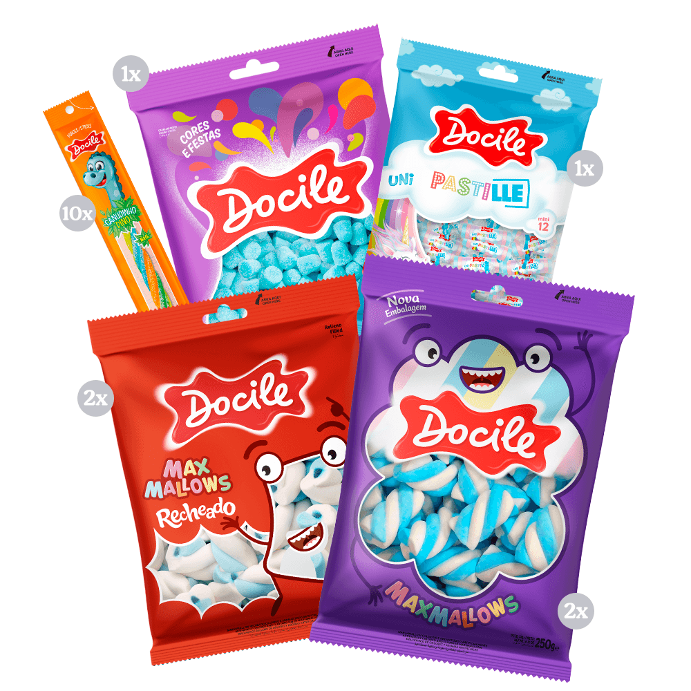 Kit Chá de Bebê Azul |Docile - Docile