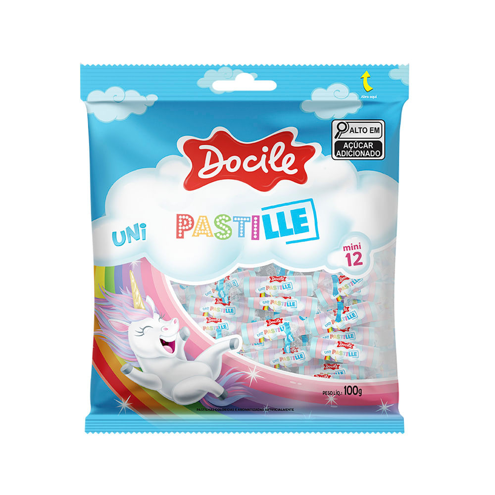 Pastilha de Frutas Mini 12 Unicórnio - Docile.com.br - Docile