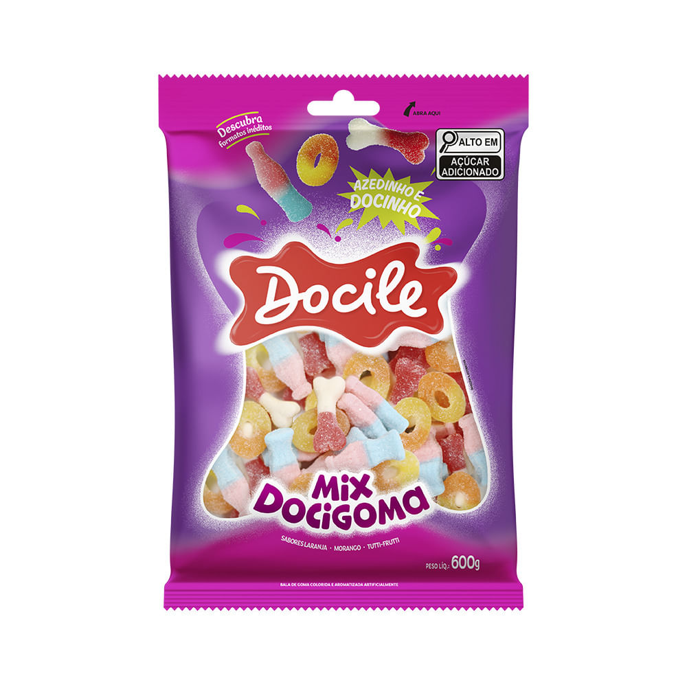 Docigoma Mix Azedinho e Docinho 600g - Docile