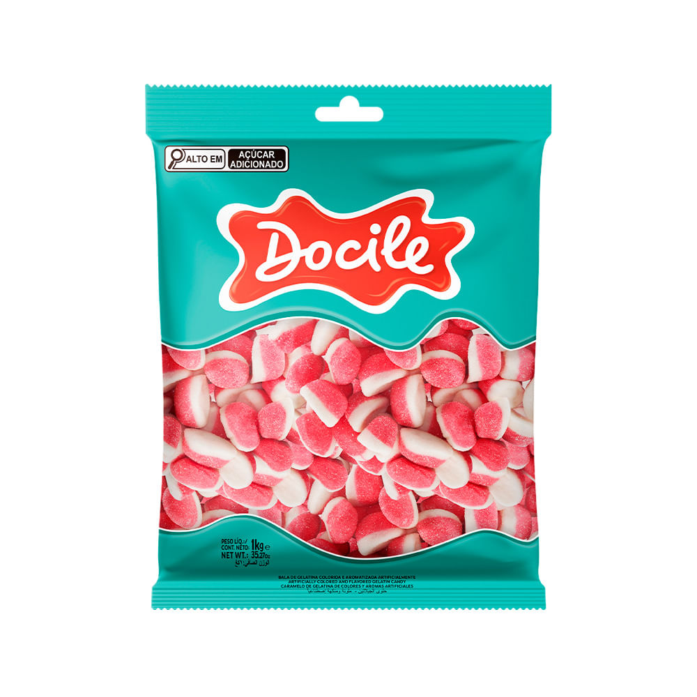 Bala de Gelatina Beijo 1kg - Docile