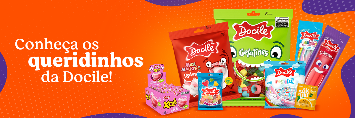 Marshmallow, Canudinhos, Guloseimas e mais doces | Docile